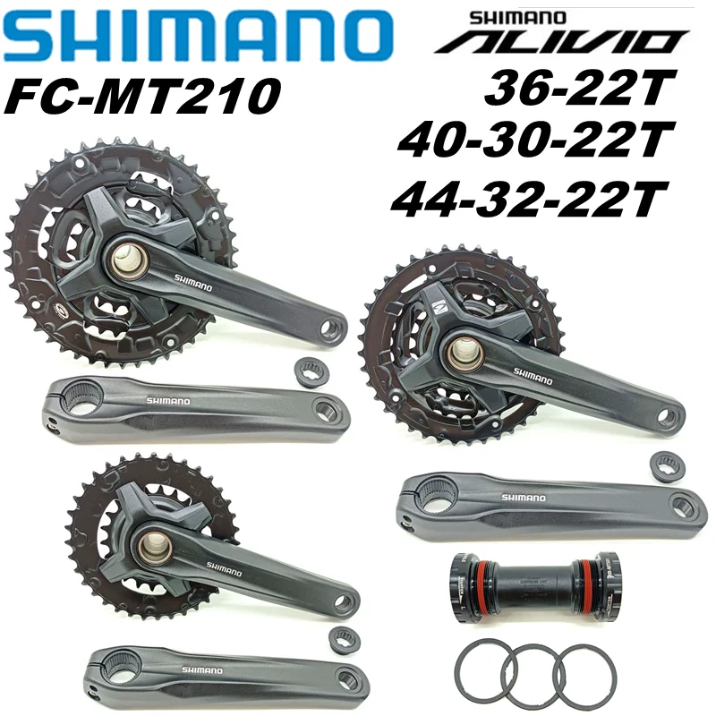 Shimano Alivio MT210 2 Pieces 170mm 44-32-22T 40-30-22T 3x9 2x9 Speed ...