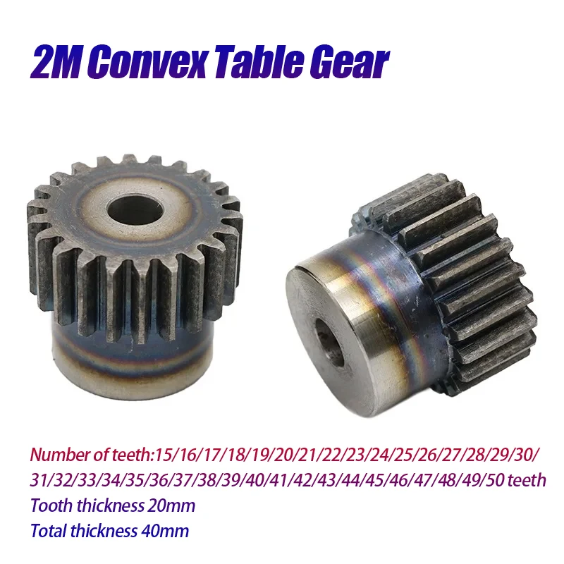 1Pc-45-Steel-2M-Spur-Gear-Pinion-Motor-Convex-Table-Gear-15Teeth-16-17 ...