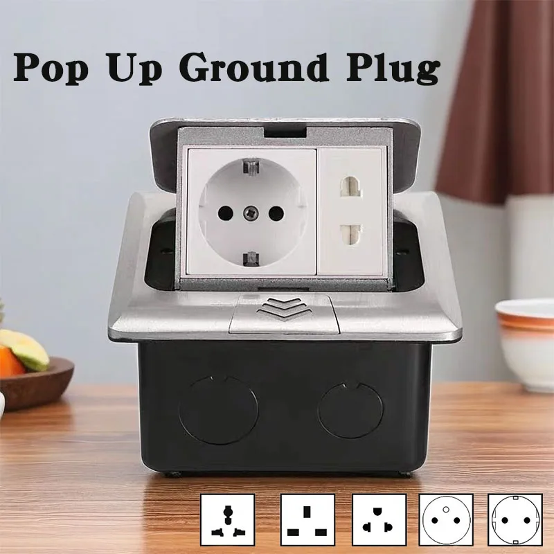 100mm-100mm-Pop-Up-Hidden-Floor-Socket-16A-Power-Outlet-Aluminum-Alloy ...
