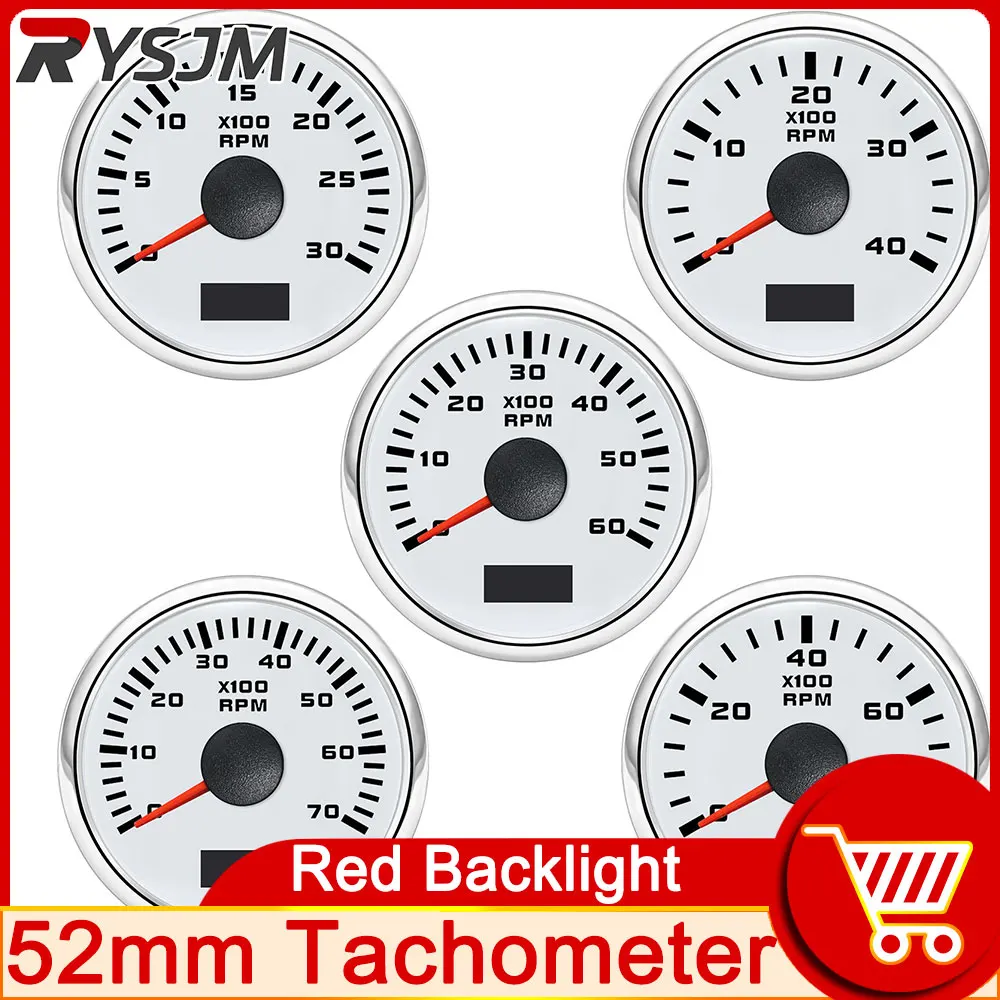 52mm-Tachometer-LCD-Display-Tach-Hour-Counter-Meter-For-Diesel-Motor ...