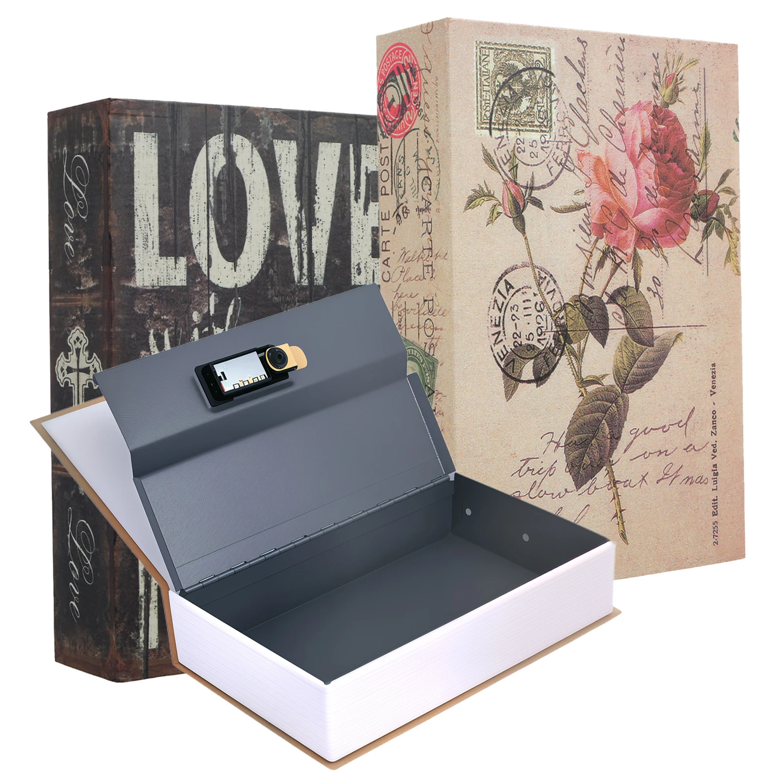Secret Hidden Safe Security Box with Password Lock Book Shape Safe Lock ...