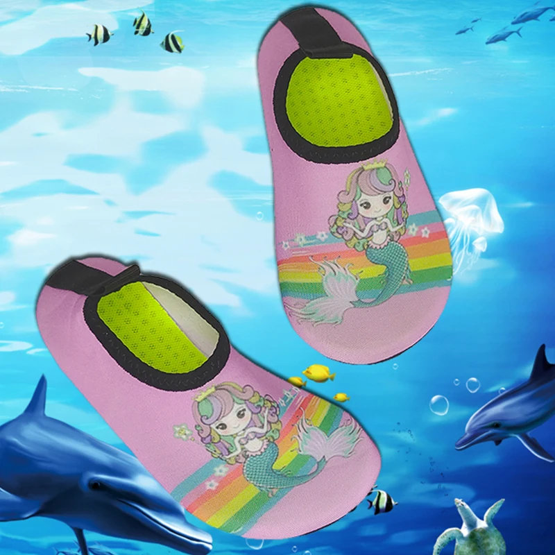 Kids-Cartoon-Beach-Barefoot-Quick-Dry-Wading-Aqua-Shoes-Boys-Soft ...
