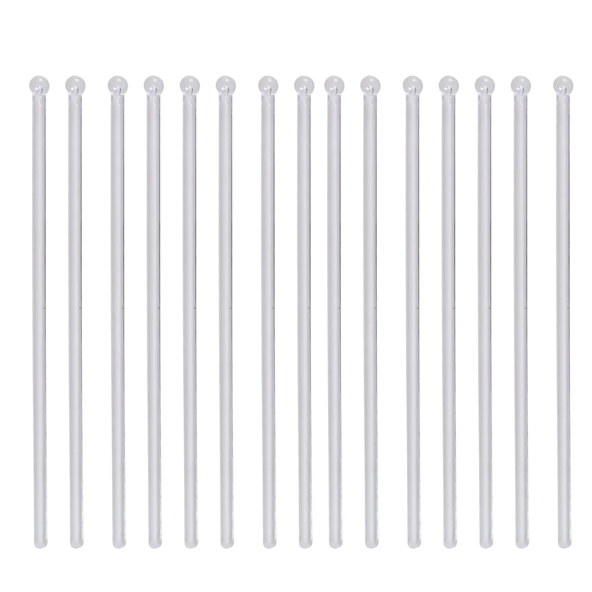 100Pcs-Transparent-Cocktail-Drink-Bar-Muddler-Round-Head-Plastic ...