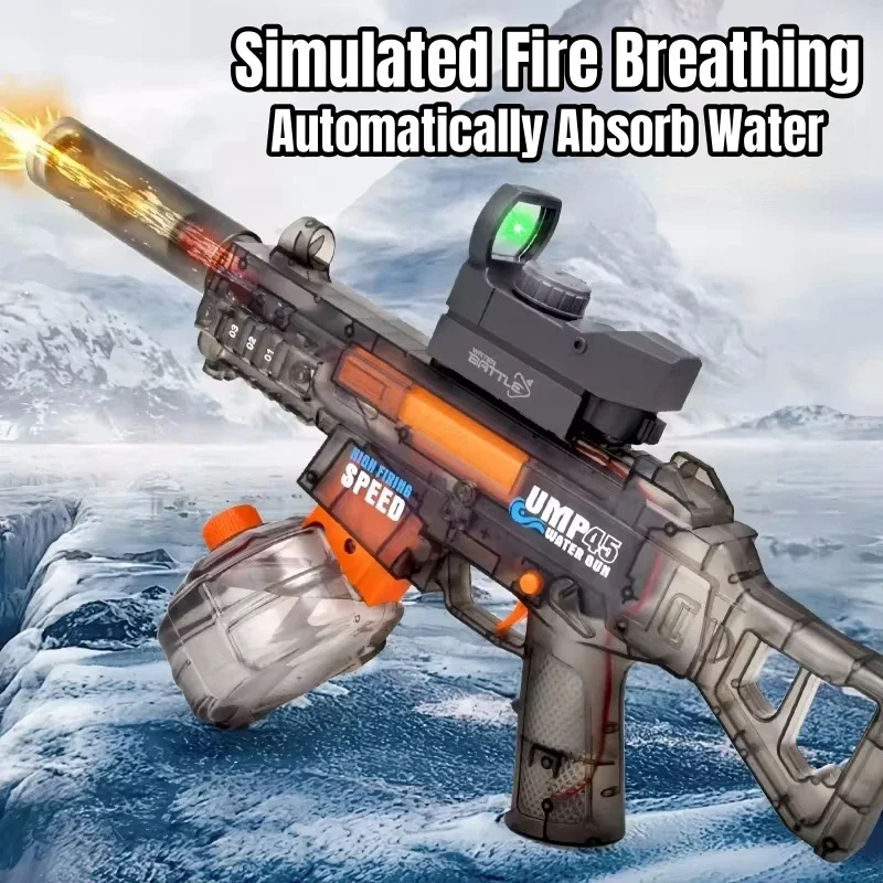 Kids-Simulated-Flame-Electric-Water-Guns-Sensor-Light-Alta-Press-o ...