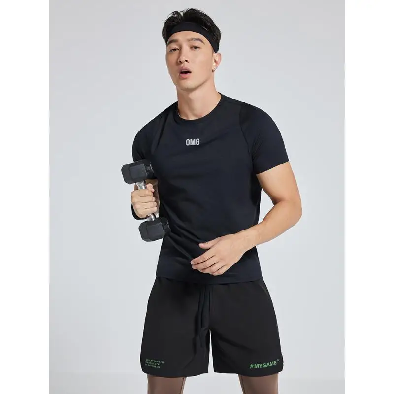 Quick-Drying Moisture-Wicking T-Shirt for Sports Fitness Short-Sleeved ...