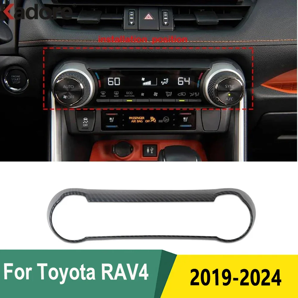 For-Toyota-RAV4-RAV-4-2019-2022-2023-2024-Carbon-Fiber-Center-Air ...