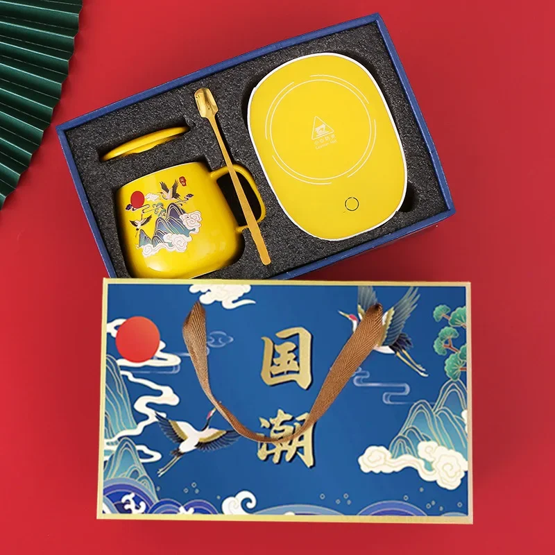 Smart-Heating-Ceramic-Mug-Cup-Coaster-Warmer-Thermostatic-Coffee ...