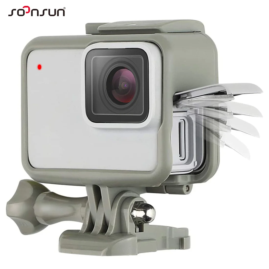 SOONSUN-Frame-Mount-Protective-Housing-Case-for-GoPro-Hero-5-6-7-Black ...
