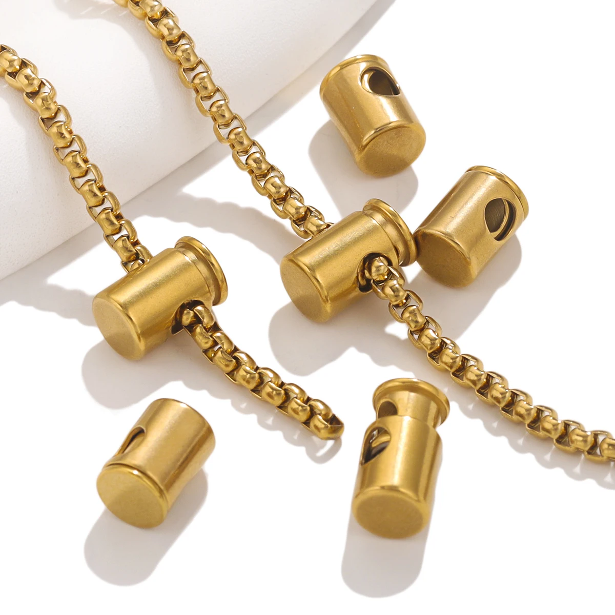 5pcs-Elastic-Spring-Push-pull-Adjustable-Clasp-Clasps-Hooks-Diy-PVD-18k ...