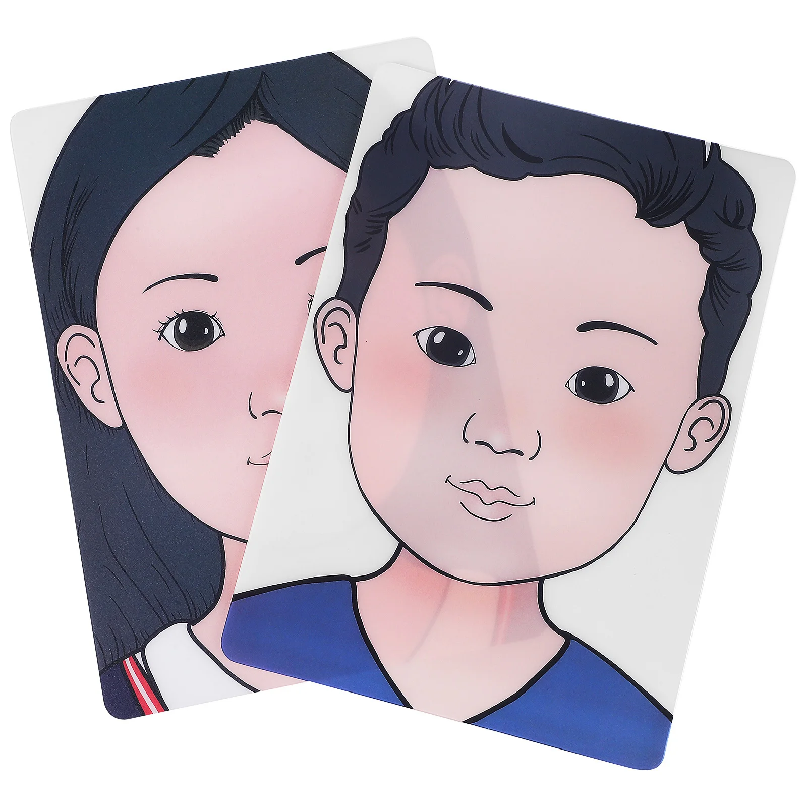 1 Set Face Paint Practice Board Washable Makeup Practice Board Face ...