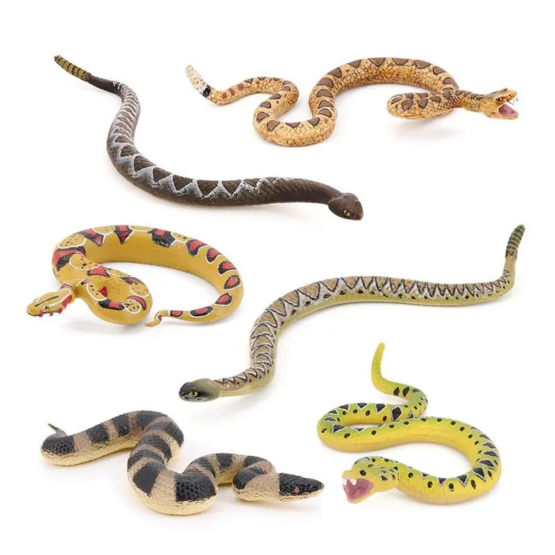 Simulation-Snakes-Wild-Animals-Model-Rattlesnake-Viper-Action-Figures ...