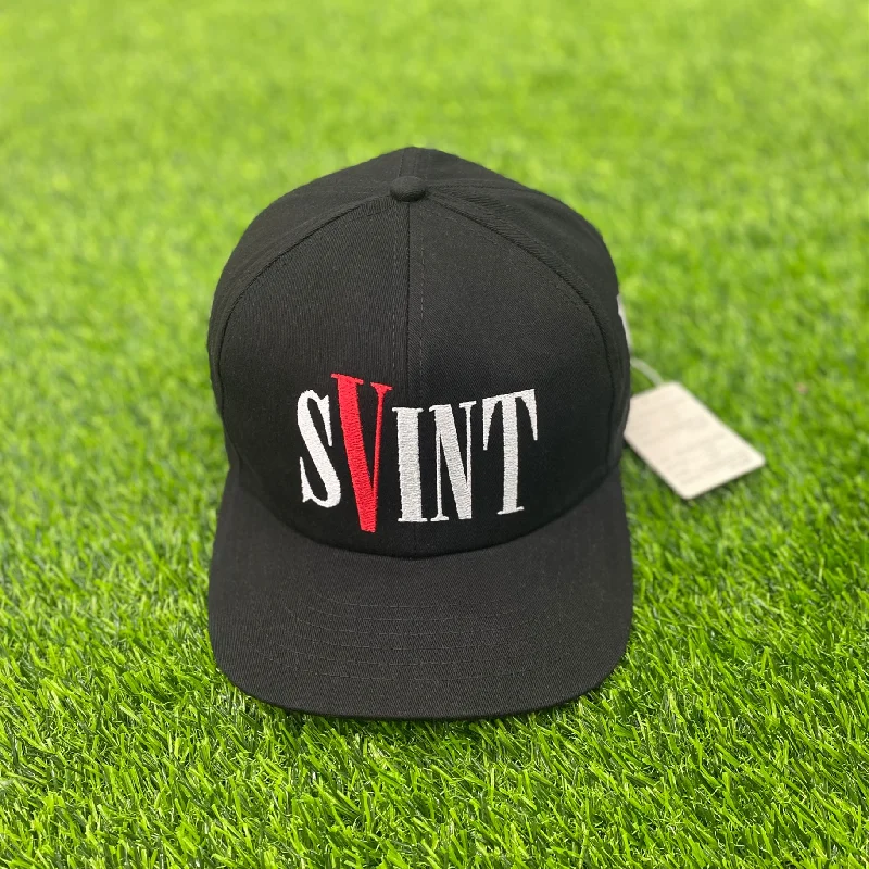 SAINT-MICHAEL-X-V-LOGO-CAP-BLACK-AND-PURPLE-American-Vintage ...