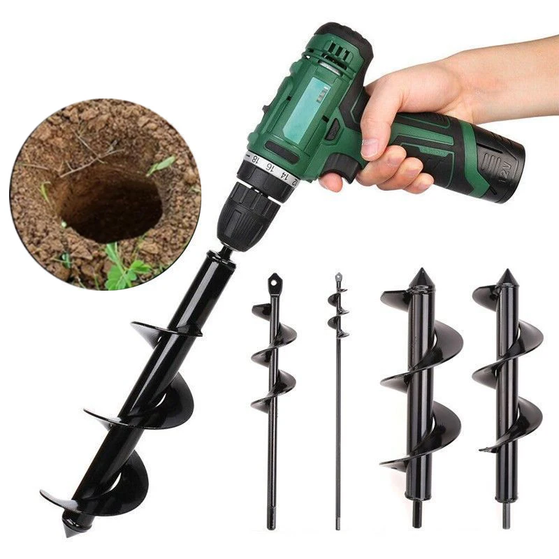 Ground-Drill-Bit-Spiral-Blade-Planting-Flowers-Grass-And-Vegetables ...