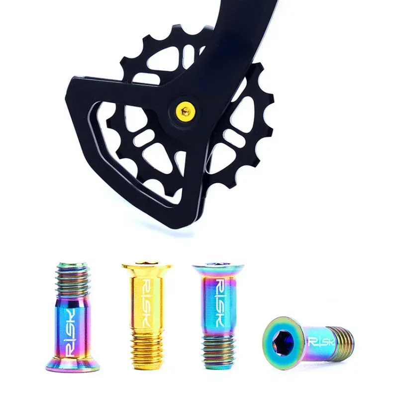 2PCS-Bike-Titanium-Screws-Rear-Derailleur-Jockey-Wheel-Screws-Pulley ...
