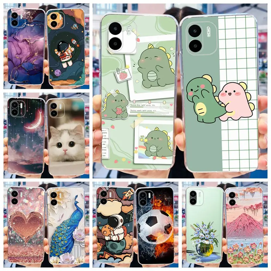 For-Xiaomi-Redmi-A2-Case-Redmi-A2-Cute-Dinosaur-Cartoon-Back-Cover ...