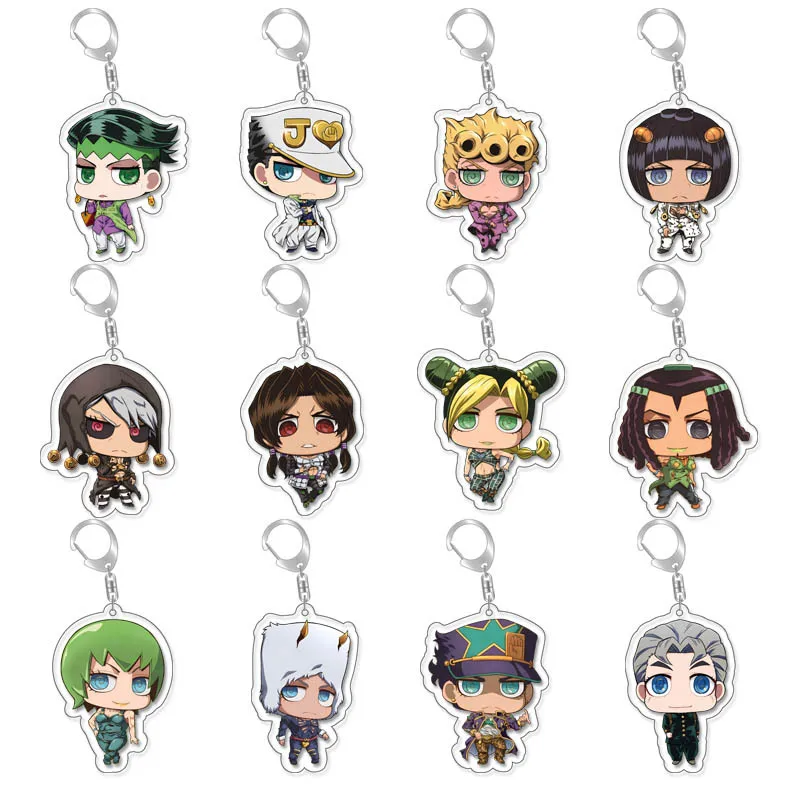 Jojos Adventure Keychain | Jotaro Anime Adventures | Keychain Anime Pvc ...