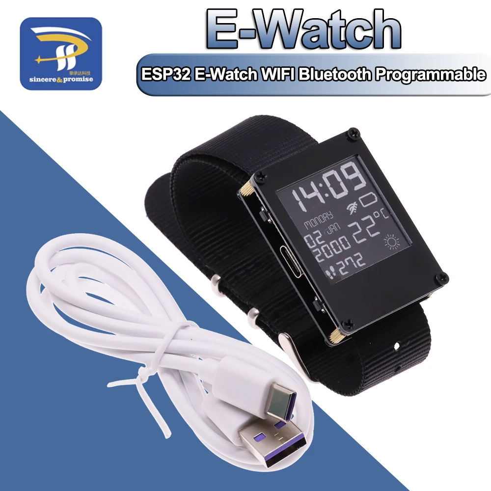Esp32-Smart-Watch-Esp32-E-Watch-Wifi-Bluetooth-Programmeerbaar-Horloge ...