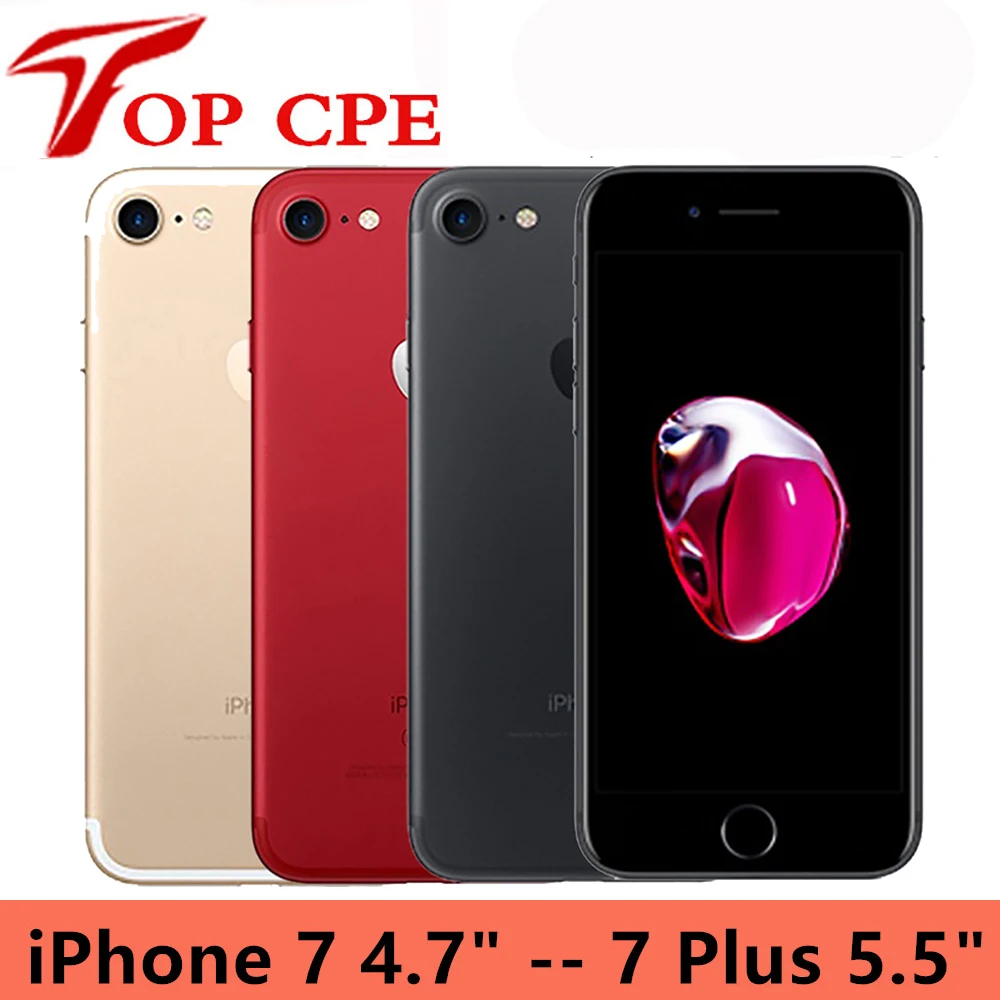 Apple Iphone 7/iphone 7 P 7 Plus Quad-core 12.0mp 32g/128g/256g Rom 4.7 "/5.5" Impressão Digital ...