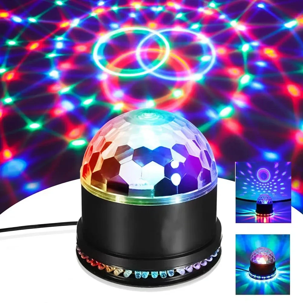 15W-RGB-Stage-Lights-LED-Sound-Activated-Rotating-Disco-Ball-Party ...