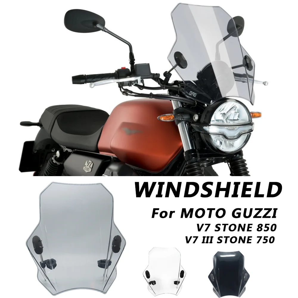 For MOTO GUZZI V7 STONE 850 V7 III STONE 750 Motorcycle Windscreen ...
