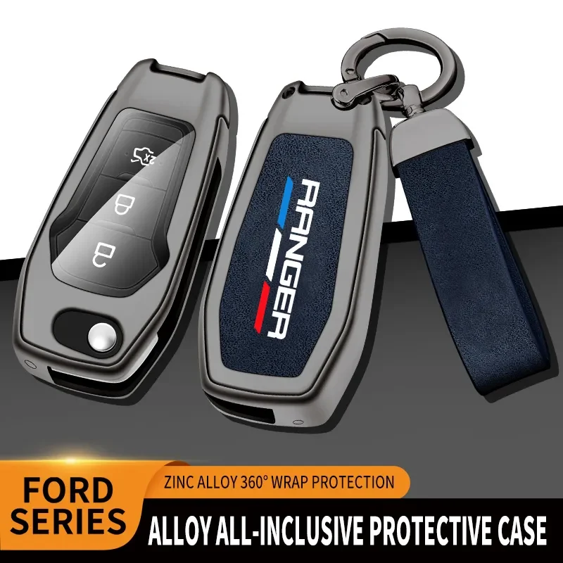 TPU-Zinc-Alloy-Key-Case-para-Ford-Ranger-Logo-Car-Key-Chain-Metal-Shell ...