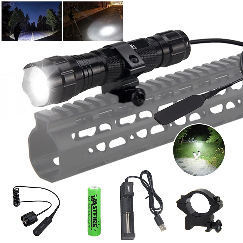 VASTFIRE-Tactical-501B-1000lm-Led-White-Flashlight-Professional-Night ...