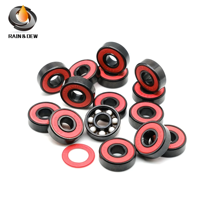 1Pcs 608 2RS Hybrid Ceramic Bearing ABEC 11 8x22x7 mm Skateboard ...