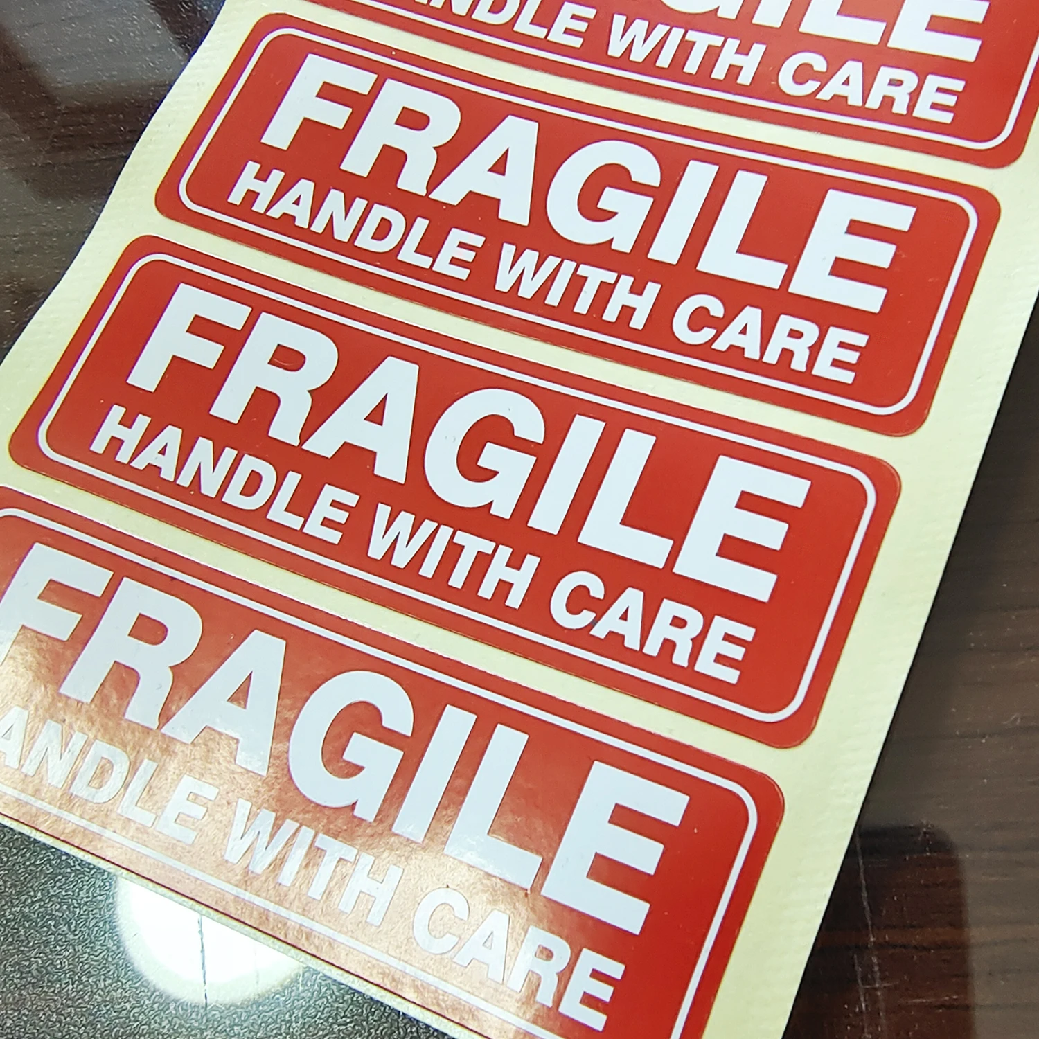 300pcs/lot 76x25mm Fragile Handle With Care Self-adhesive Shipping ...