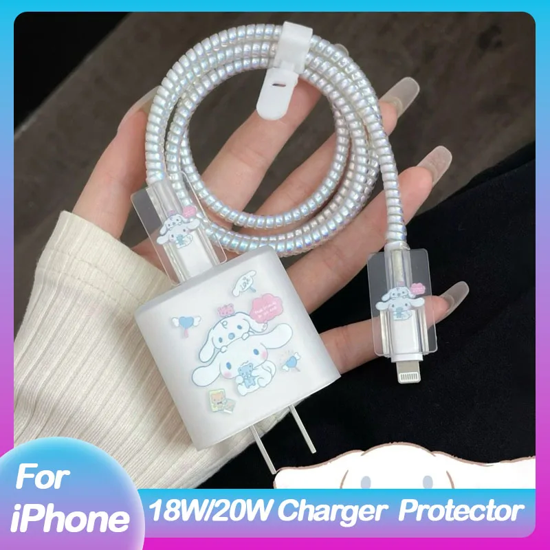 Frosted-Double-Eared-Dog-Charger-Protection-Cover-For-Apple-18-20W-Fast ...