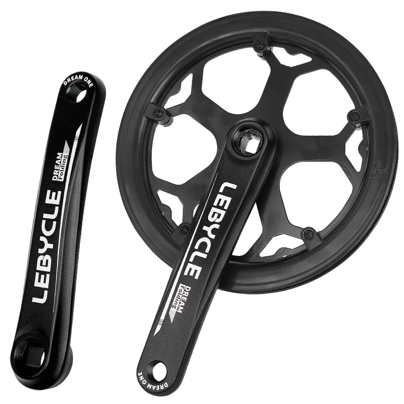 Lebycle-Folding-Bike-Square-Hole-Crank-Toothed-Disc-Single-Chain-Disc ...