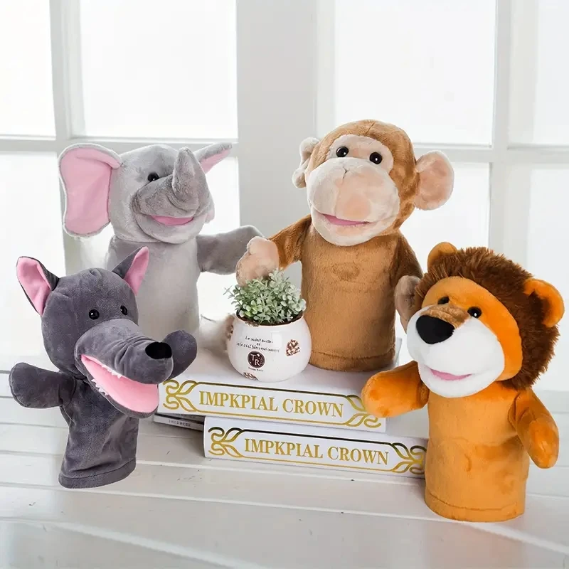 Baby Plush Toy Cartoon Animal Family Hand Puppet Role Play Tell Story ...