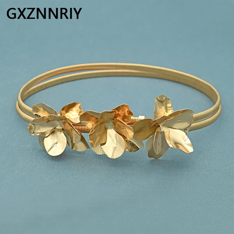 Fashion-Copper-Flower-Belts-for-Women-Accessories-Party-Gold-Color ...