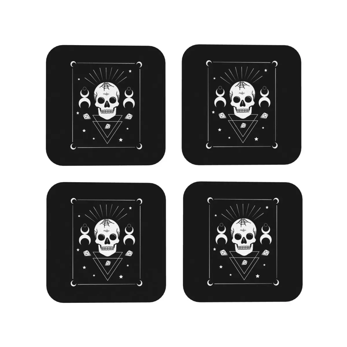 Skull-And-Witchcraft-Symbols-Goth-Coasters-Kitchen-Placemats-Insulation ...