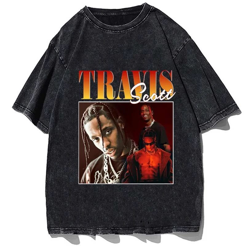 Rapper-Travis-Graphic-Tshirts-Vintage-Cotton-Scott-Printed-T-Shirts ...