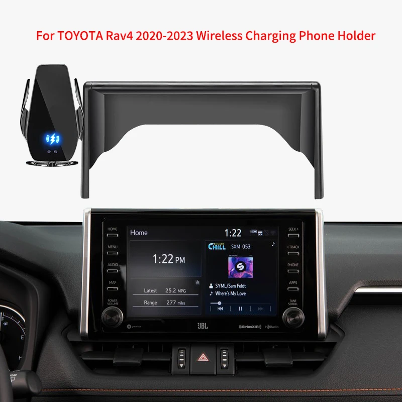 Car-Mobile-Phone-Holder-For-Toyota-Rav4-Multimedia-Screen-Mount-Fixing ...