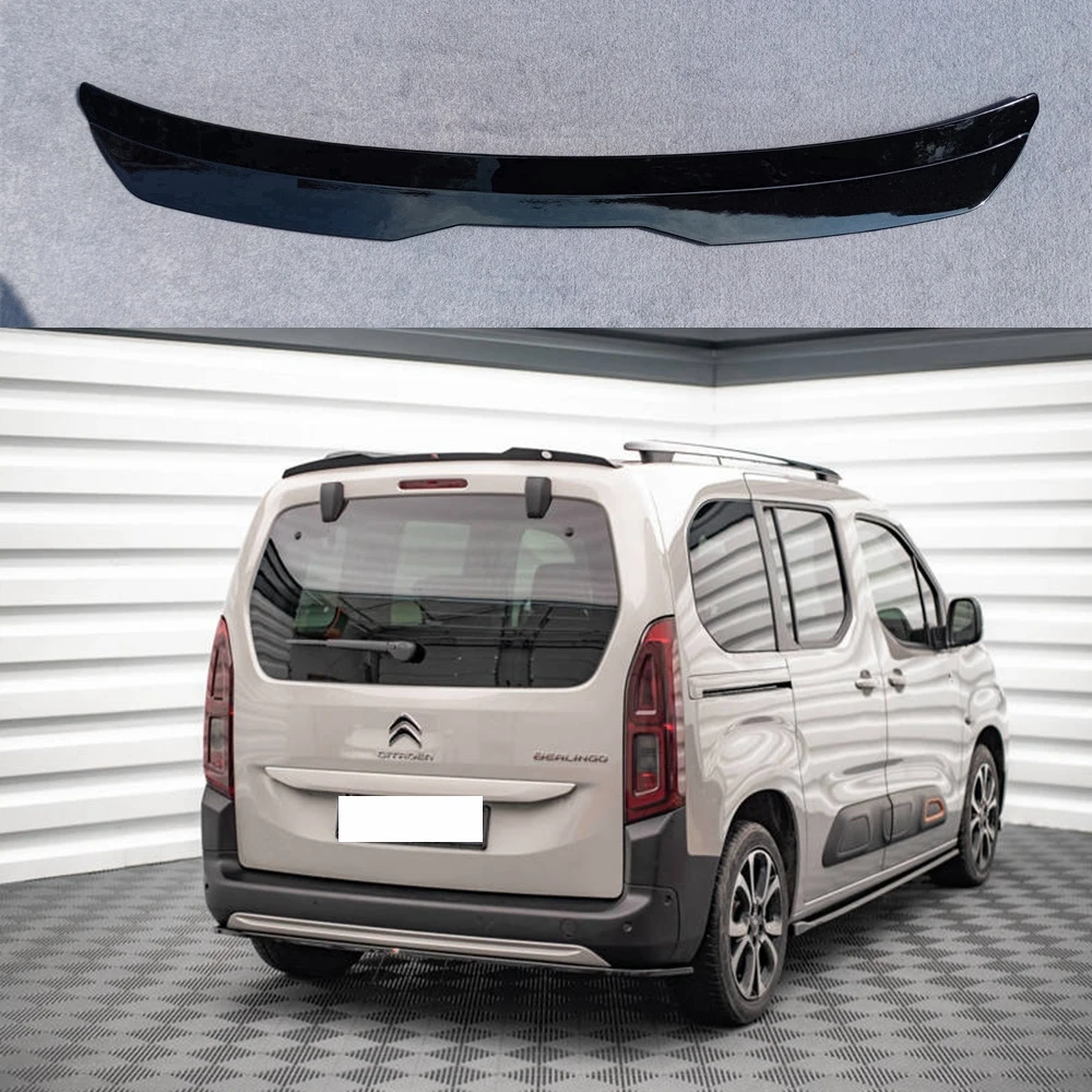 Rear-Roof-Lip-Spoiler-For-CITROEN-BERLINGO-MK3-ABS-Plastic-Gloss-Black ...