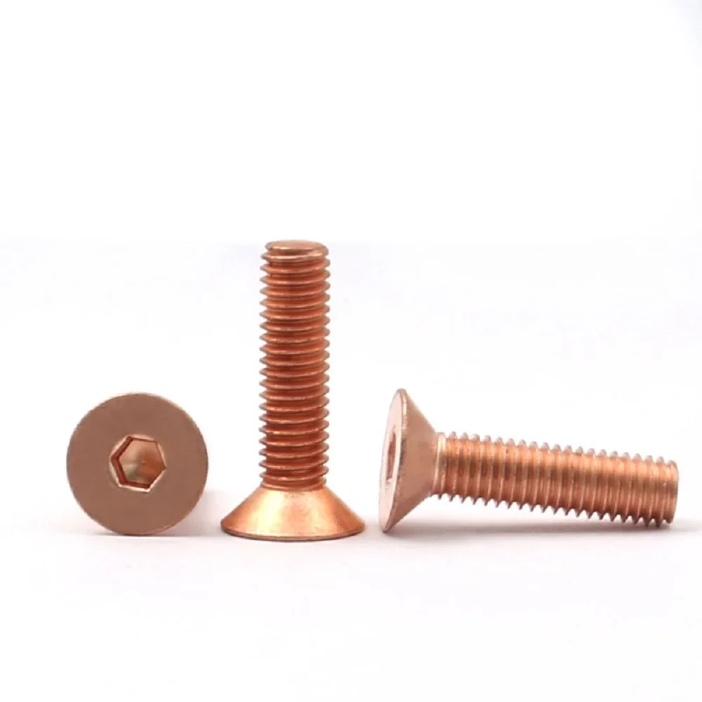 National-standard-T2-copper-screw-M3-M8-red-copper-countersunk-head ...