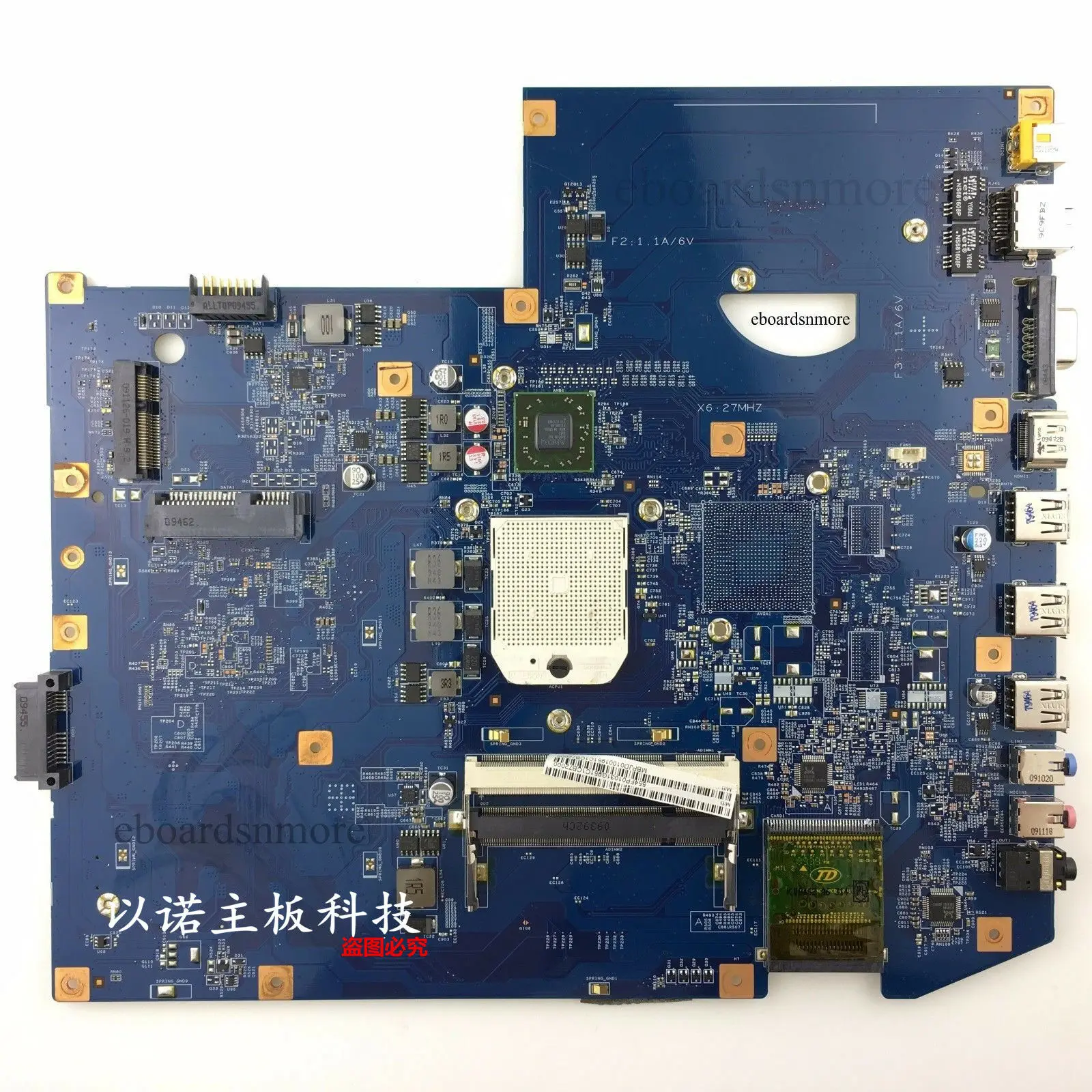 MBPJD01001 placa base para ordenador portátil Acer Aspire 7540, AMD A ...