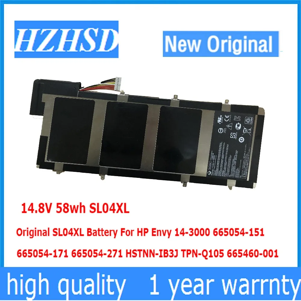 14-8V-58wh-SL04XL-Original-SL04XL-Battery-For-HP-Envy-14-3000-665054 ...