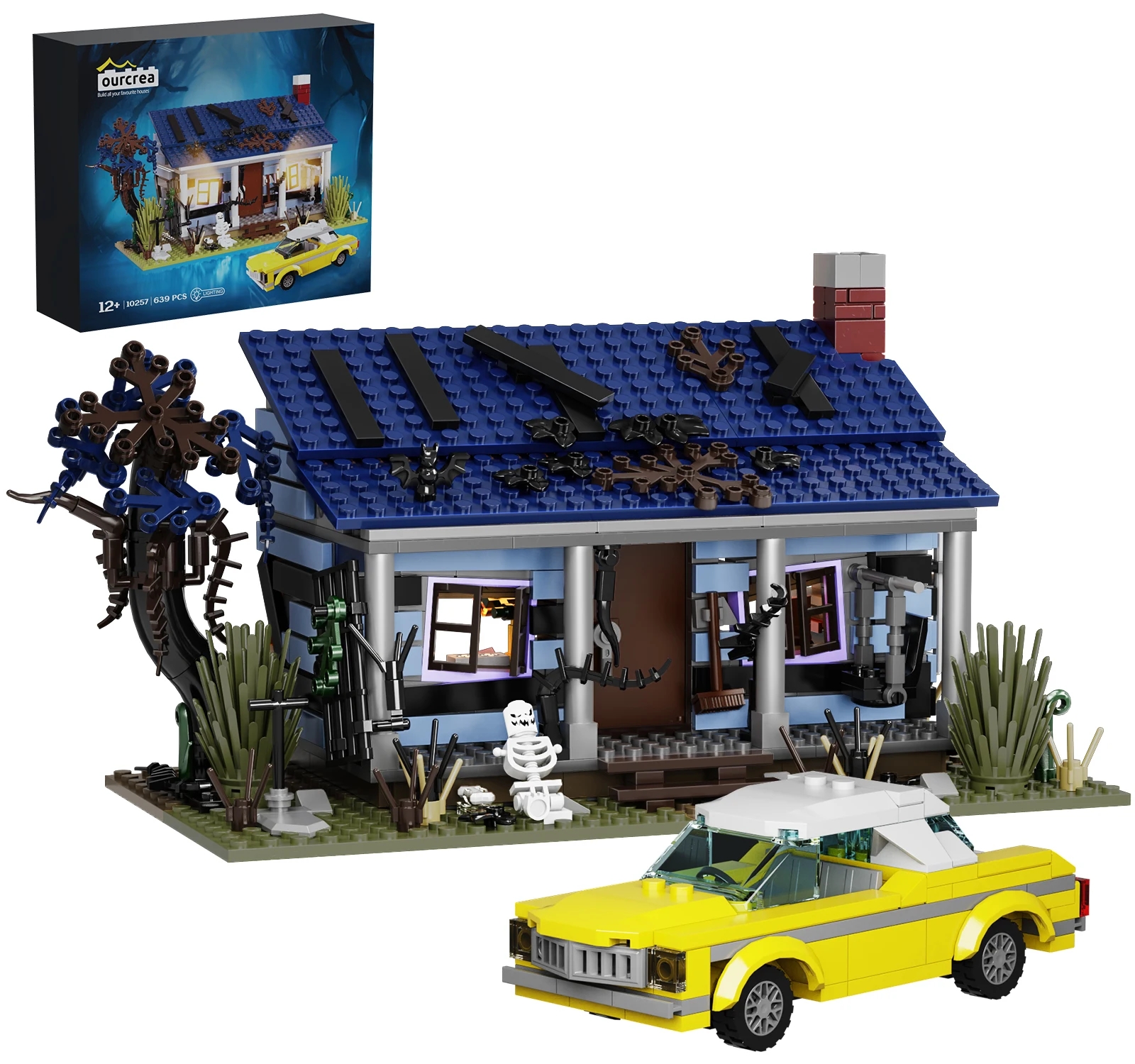 Evil Dead Haunted House Building Blocks Set Scary Palace Horror Decor ...
