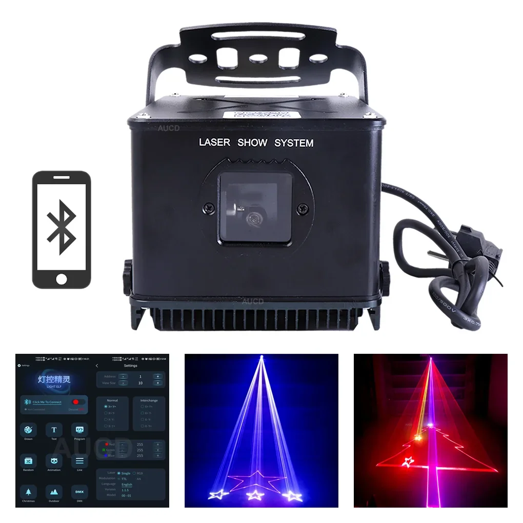 Outdoor IP65 Waterproof 3W RGB Xmas Animation Scan Laser Projector ...