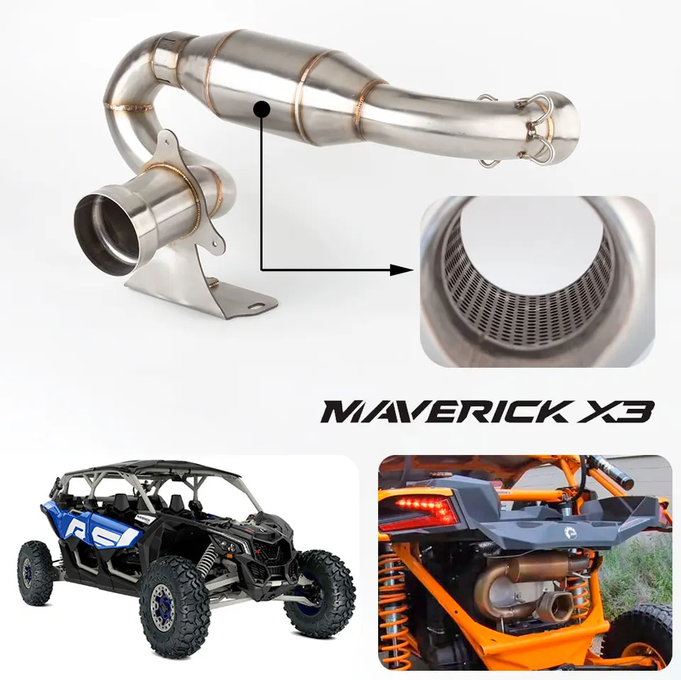Motorcycle-ATV-UTV-exhaust-muffler-for-Can-Am-Maverick-X3-Turbo-R-RR ...