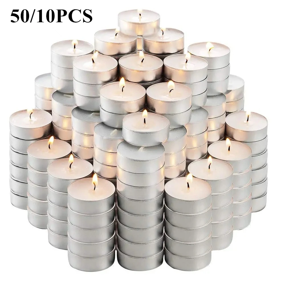 Mini bougie chauffe-plat non parfumée, ci-après, en vrac, sans fumée ...