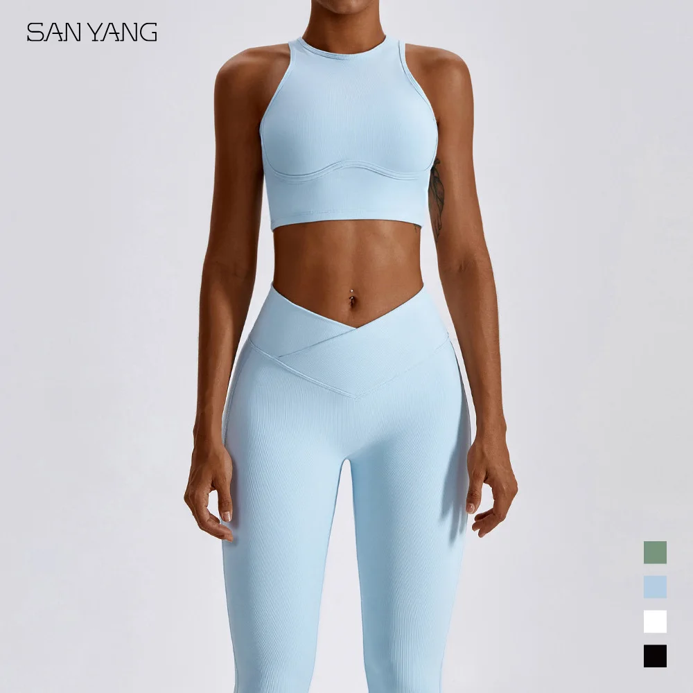 Yoga Set Seamless Women's Sportswear Workout Clothes Athletic Wear Gym ...