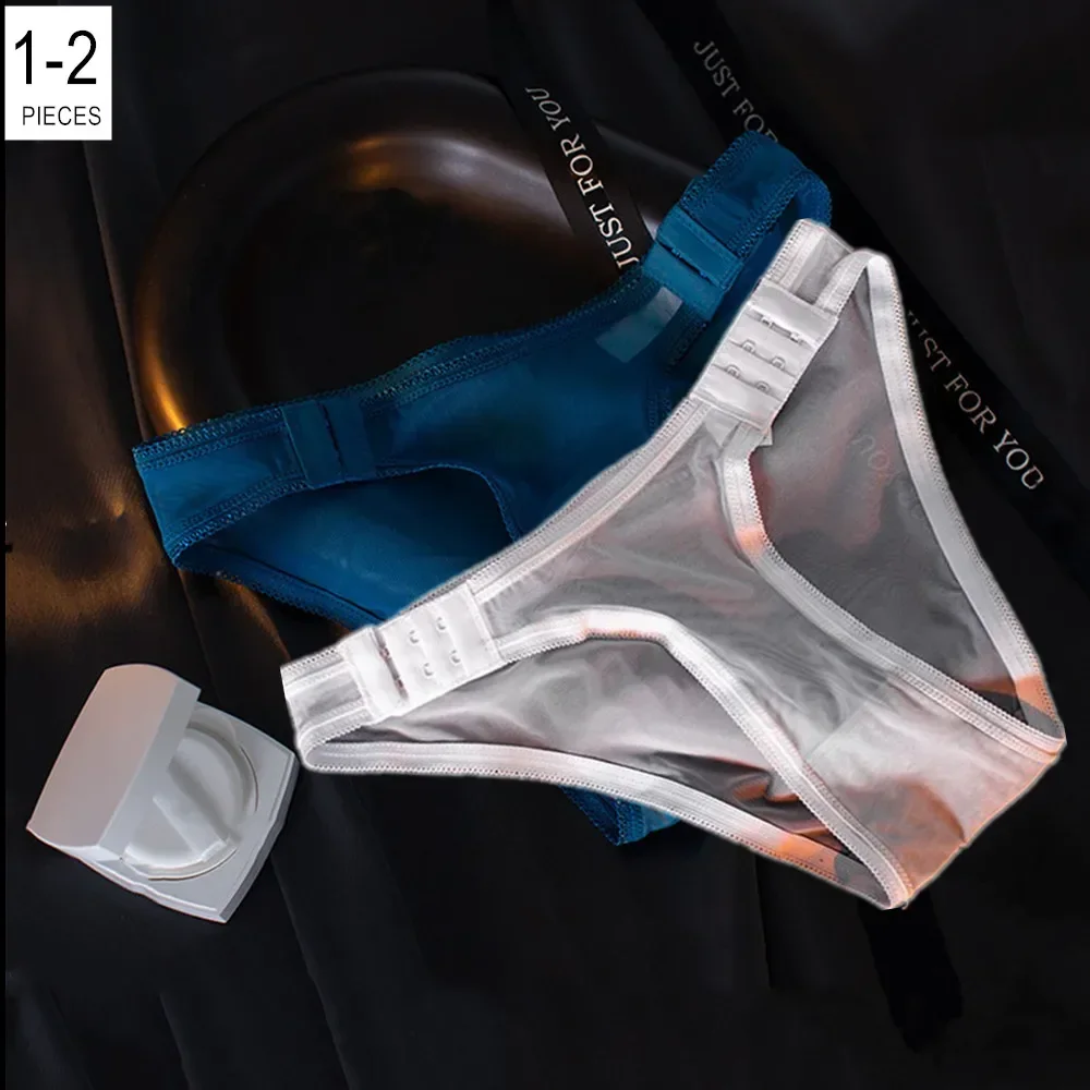 1/2 Pcs Transparent Underwear for Girls Low Rise Thong Briefs Female ...