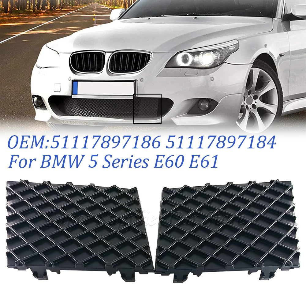 New-51117897186-51117897184-1pc-Front-Car-Bumper-Cover-Lower-Mesh-Grill ...
