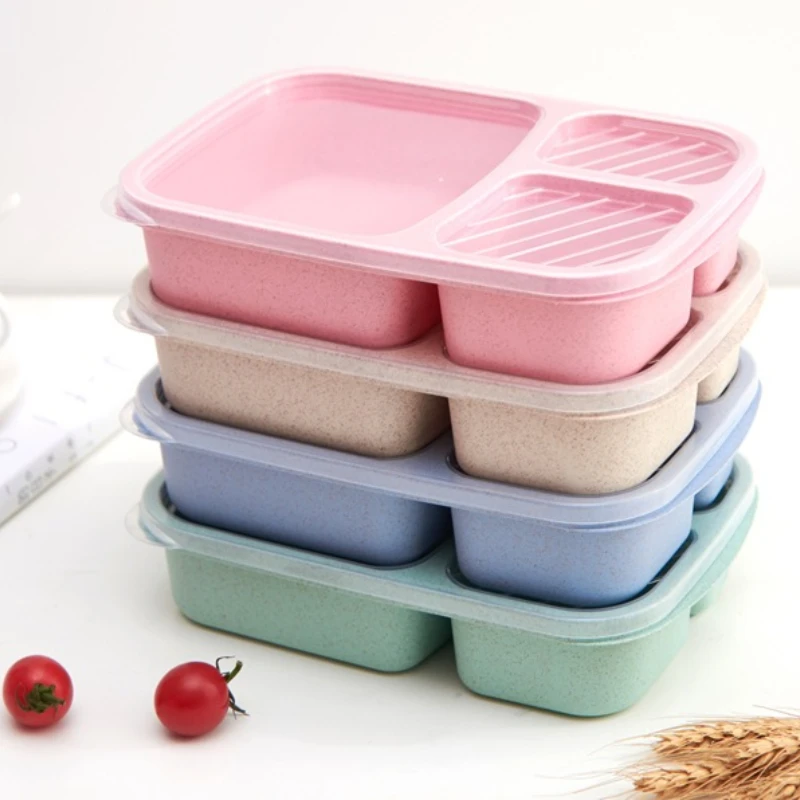 Food grade rice husk lunch box, wheat cutlery lunch box, wheat aroma ...