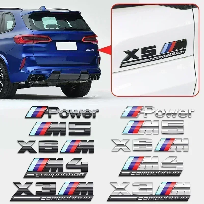 3D ABS Car Rear Trunk Emblem Badge for BMW M Thunder Edition M1 M2 M3 ...