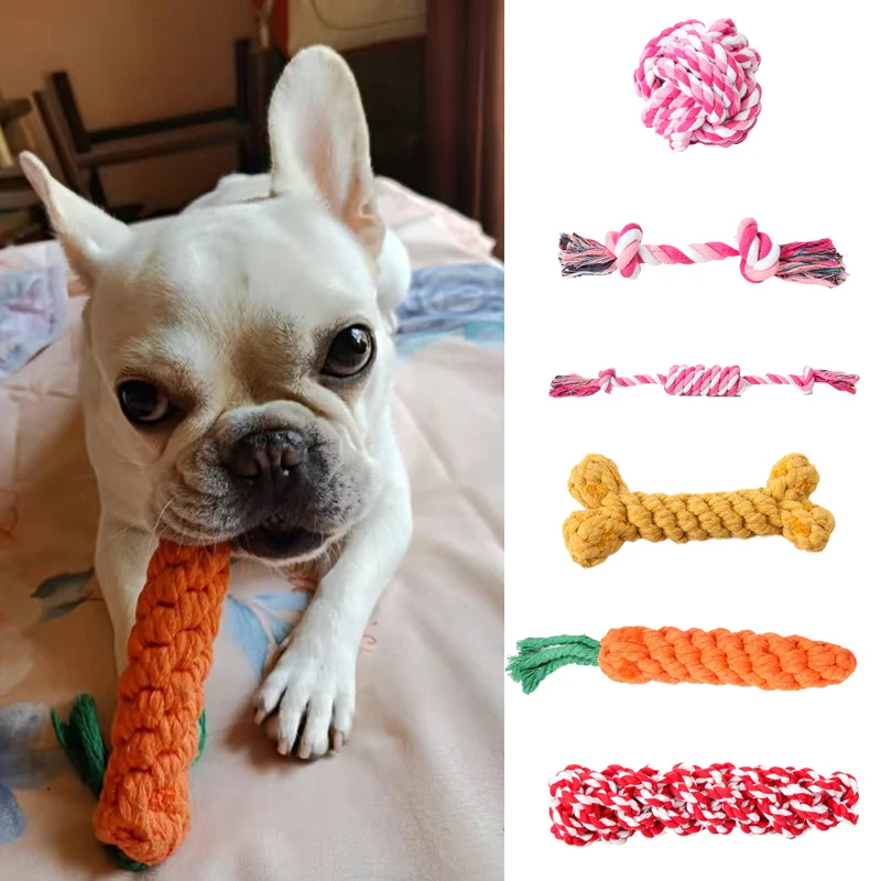 Puppy-Dog-Chew-Toys-Ropes-Bite-resistant-Molar-Stick-for-Small-Dogs ...