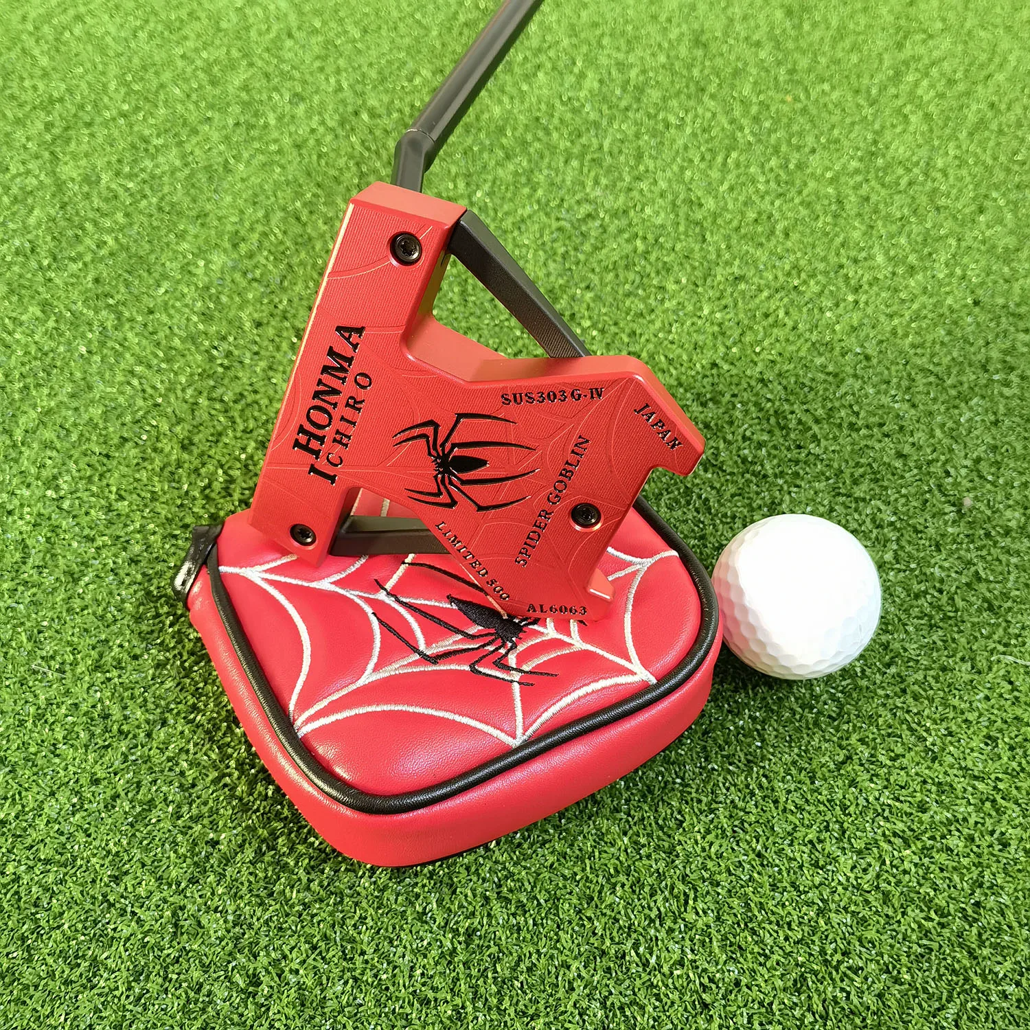 ICHIRO-HONMA-Golf-Clubs-Limited-Edition-G-IV-Red-Spider-Putters-AL6063 ...